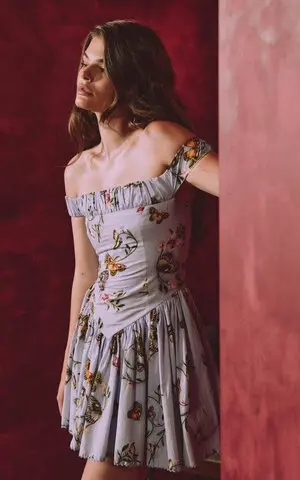 Agua Bendita Arpa Orquidea Cotton Mini Dress
