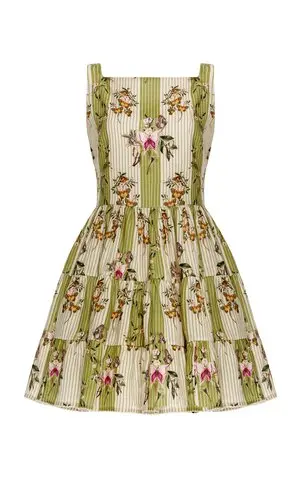 Agua Bendita Abeja Mini Orquidea Linen Mini Dress