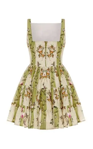 Agua Bendita Abeja Mini Orquidea Linen Mini Dress