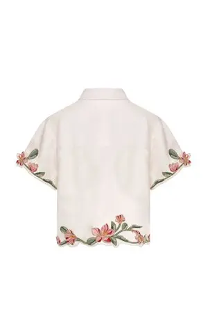 Agua Bendita Virtuosa Castillo Linen Top