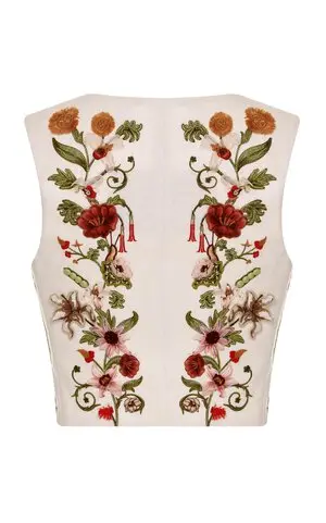 Agua Bendita Cornalina Tristan Linen Top