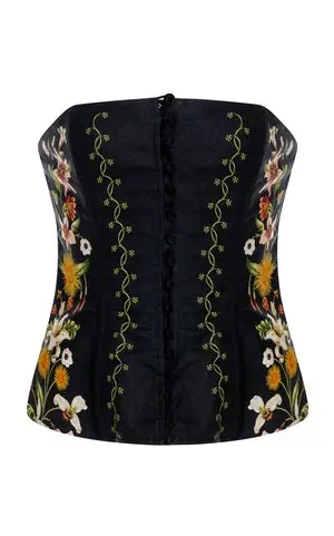 Agua Bendita Abelia Tristan Linen Top - Multi