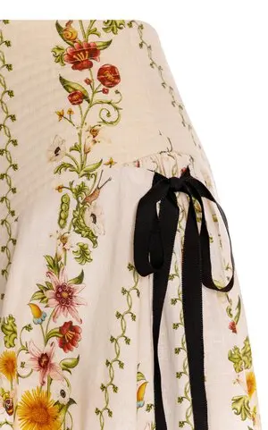 Agua Bendita Reliquia Tristan Linen Maxi Skirt