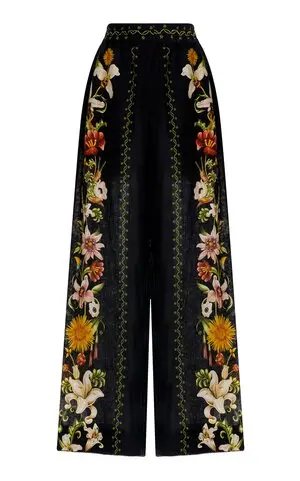 Agua Bendita Tota Tristan Linen Straight Legs Pants - Multi