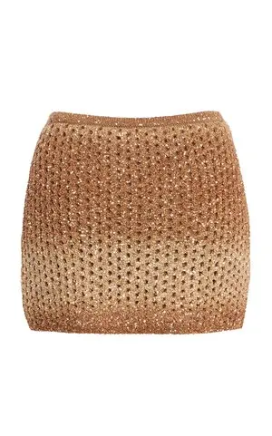 Ulla Johnson Giulia Sequined Knit Mini Skirt