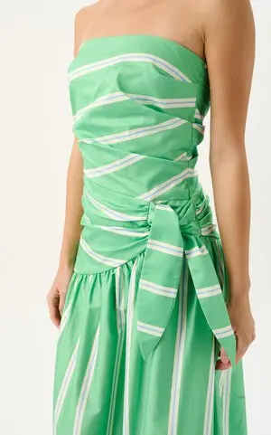 ROAME Rene Tie Cotton Maxi Dress