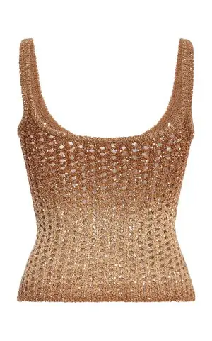 Ulla Johnson Monroe Sequined Knit Tank Top
