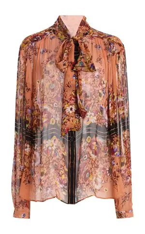 Ulla Johnson Vesela Printed Silk Blouse - Multi