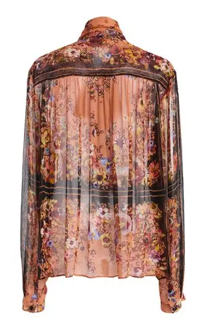 Ulla Johnson Vesela Printed Silk Blouse