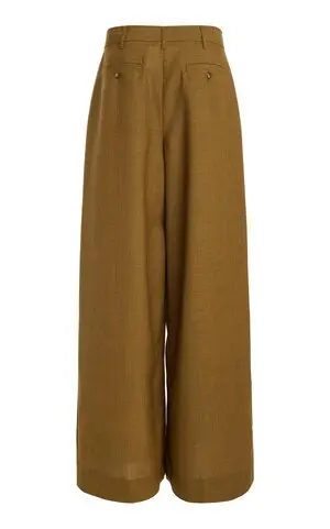 Ulla Johnson Motherwell Mid-rise Recycled-wool Wide-leg Pants