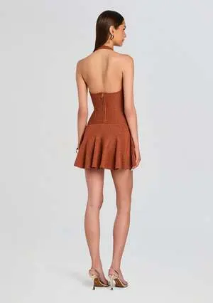 Retrofete Azelma Metallic Knit Mini Dress