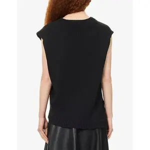 Vince Round-neck Ribbed Cotton-blend Vest