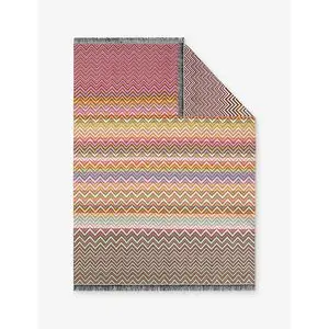 Missoni Antwan Chevron Wool-blend Blanket 145cm X 190cm - Multicolour