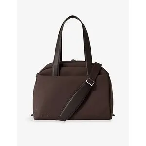 BEIS Béis The Duffle Leather-trim Bag - Espresso