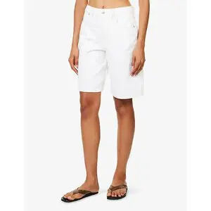 Free People Montana Long-line Denim Shorts