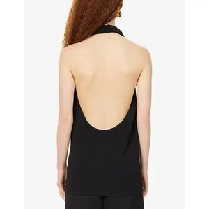 TOTEME Twisted Halter-neck Jersey Top