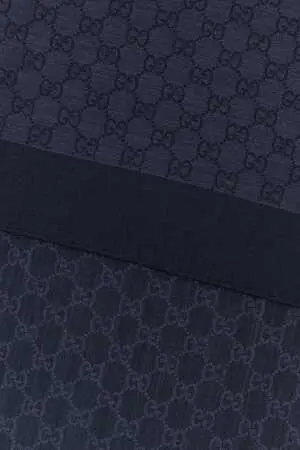 Gucci Embroidered Wool Blend Foulard