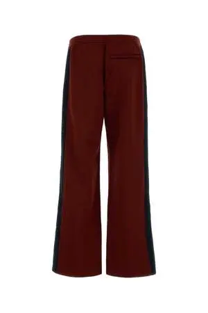 Alexander McQueen Burgundy Polyester Blend Joggers - Red
