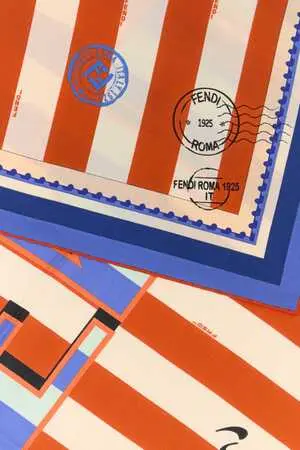 Fendi Printed Silk Foulard