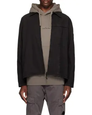 Stone Island Zip-up Long-sleeved Shirt