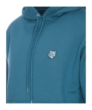 Maison Kitsuné Bold Fox Head Patch Drawstring Hoodie