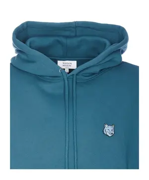 Maison Kitsuné Bold Fox Head Patch Drawstring Hoodie