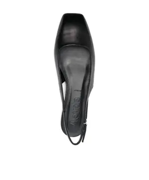 AeydĒ Square Toe Flat Sandals