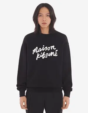 Maison Kitsuné Logo Printed Crewneck Sweatshirt