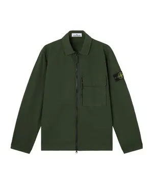 Stone Island Compass-badge Zip-up Jacket - Juniper