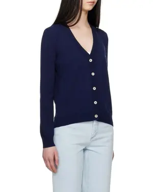 A.p.c. Logo Detailed V-neck Cardigan