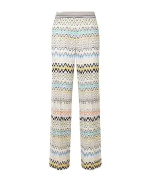 Missoni Striped Crochet Wide-leg Pants