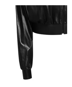Gucci Soft Leather Zip-up Bomber Jacket - Black