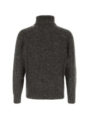 Brunello Cucinelli Long Sleeve Turtleneck Jumper - Gray