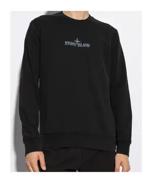 Stone Island Logo-print Cotton Sweatshirt