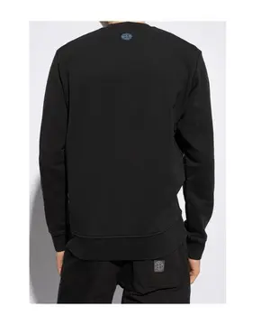 Stone Island Logo-print Cotton Sweatshirt