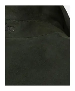 Max Mara S Abisso" Leather Shirt Jacket - Green