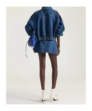 Givenchy Mini Cocoon Skirt In Denim