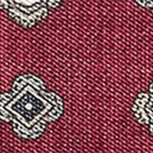 Brunello Cucinelli Silk Medallion Pocket Square - Red