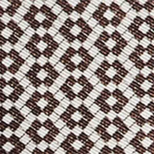 Brunello Cucinelli Silk Tile-pattern Pocket Square - Brown
