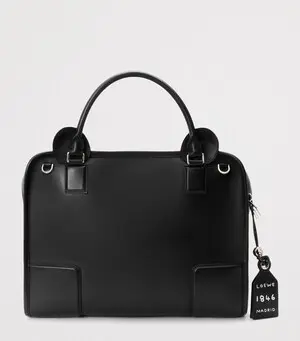 Loewe Large Leather Amazona 180 Shoulder Bag - Black