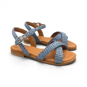 FRANCHETTI BOND Alicia Italian Raffia Denim - Blue