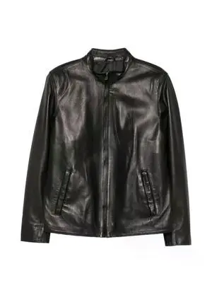 SERGIO MORETTI FIRENZE Zip-up Leather Jacket
