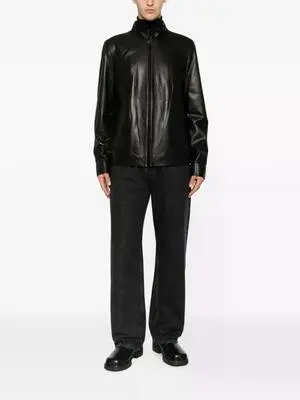 SERGIO MORETTI FIRENZE Zip-up Leather Jacket