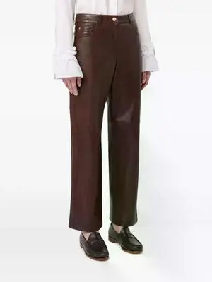 Max Mara Leather Trousers