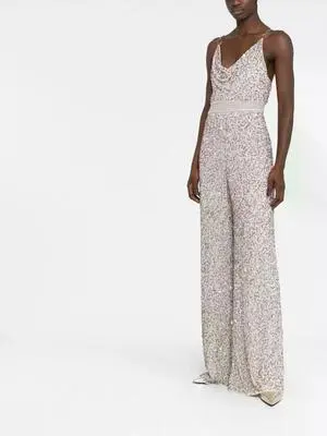 Alice + Olivia Riska Cowl Neck Jumpsuit