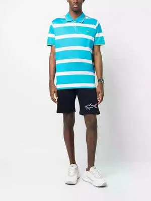 Paul & Shark Organic Cotton Striped Polo Shirt