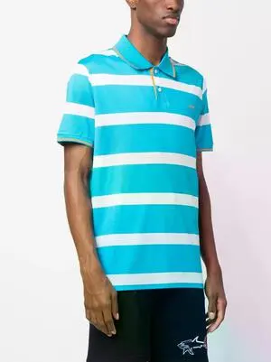 Paul & Shark Organic Cotton Striped Polo Shirt
