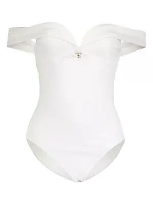 Zimmermann Lexi Off-shoulder One-piece Swimsuit