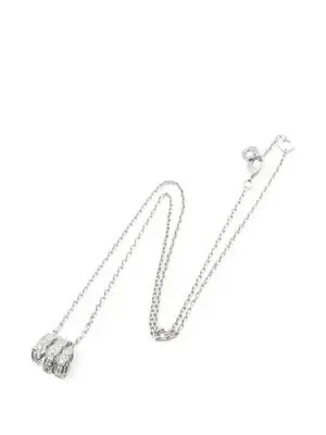 BVLGARI 18k White Gold Diamond Serpenti Viper Necklace - Silver