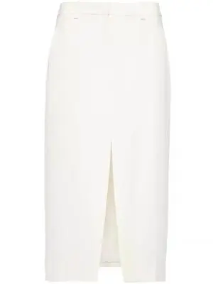 Theory Slit Detail Straight Skirt - Neutrals